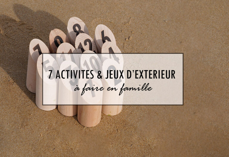 7 activités et jeux à faire en extérieur en famille - Creavea